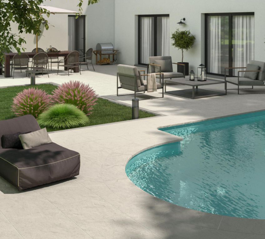 Choisir sa terrasse extérieure en dalles béton, pierre... | POINT.P